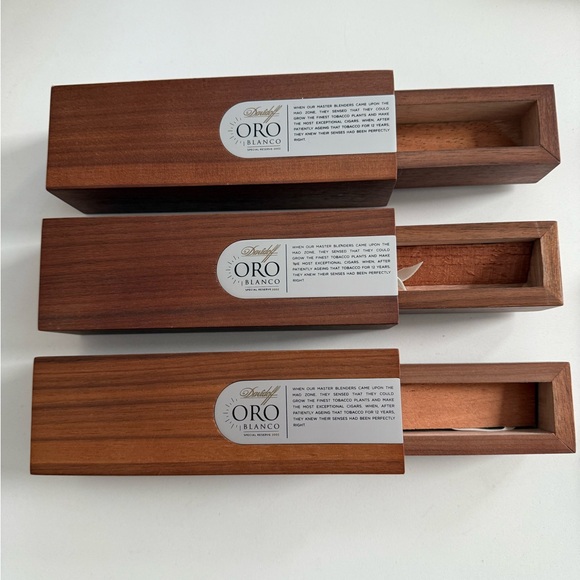 davidoff | Other | Davidoff Empty Oro Blanco Wooden Cigar Boxes | Poshmark